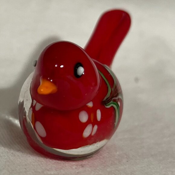 Pier 1 | Accents | New Pier Blown Glass Red Bird Miniature Collectible ...